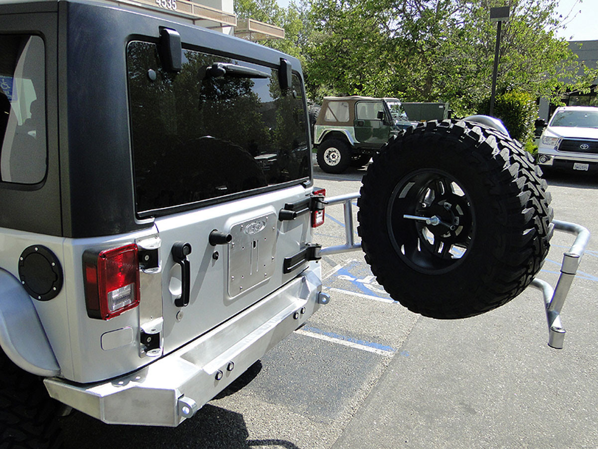 Jeep Wrangler Rear Tire Carrier | Jeep JK Swing Out Tire Mount ...
