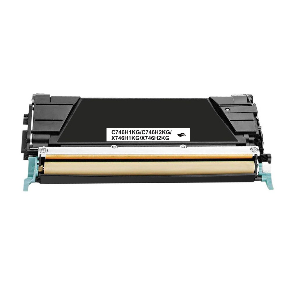 Lexmark C746H1KG,C746H2KG,X746H1KG,X746H2KG Black Remanufactured High ...