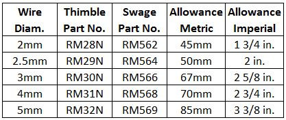 Wire Swage 2.4mm Nickle coated - Goose Marine