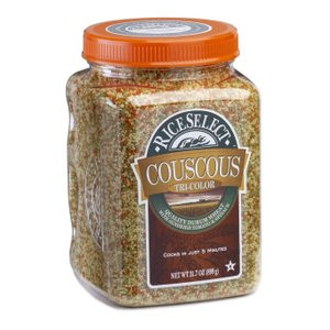 Rice Select Couscous Tri Color Pasta, 26.5 oz Jar - Whole And Natural