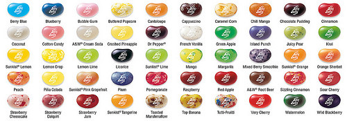 Jelly Bean Flavors Chart