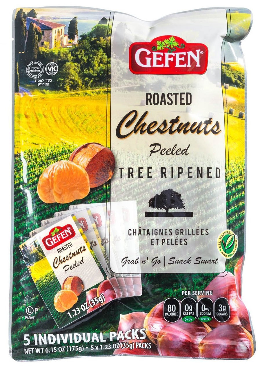 Gefen Organic Roasted Chestnuts, 6.15 oz - Whole And Natural