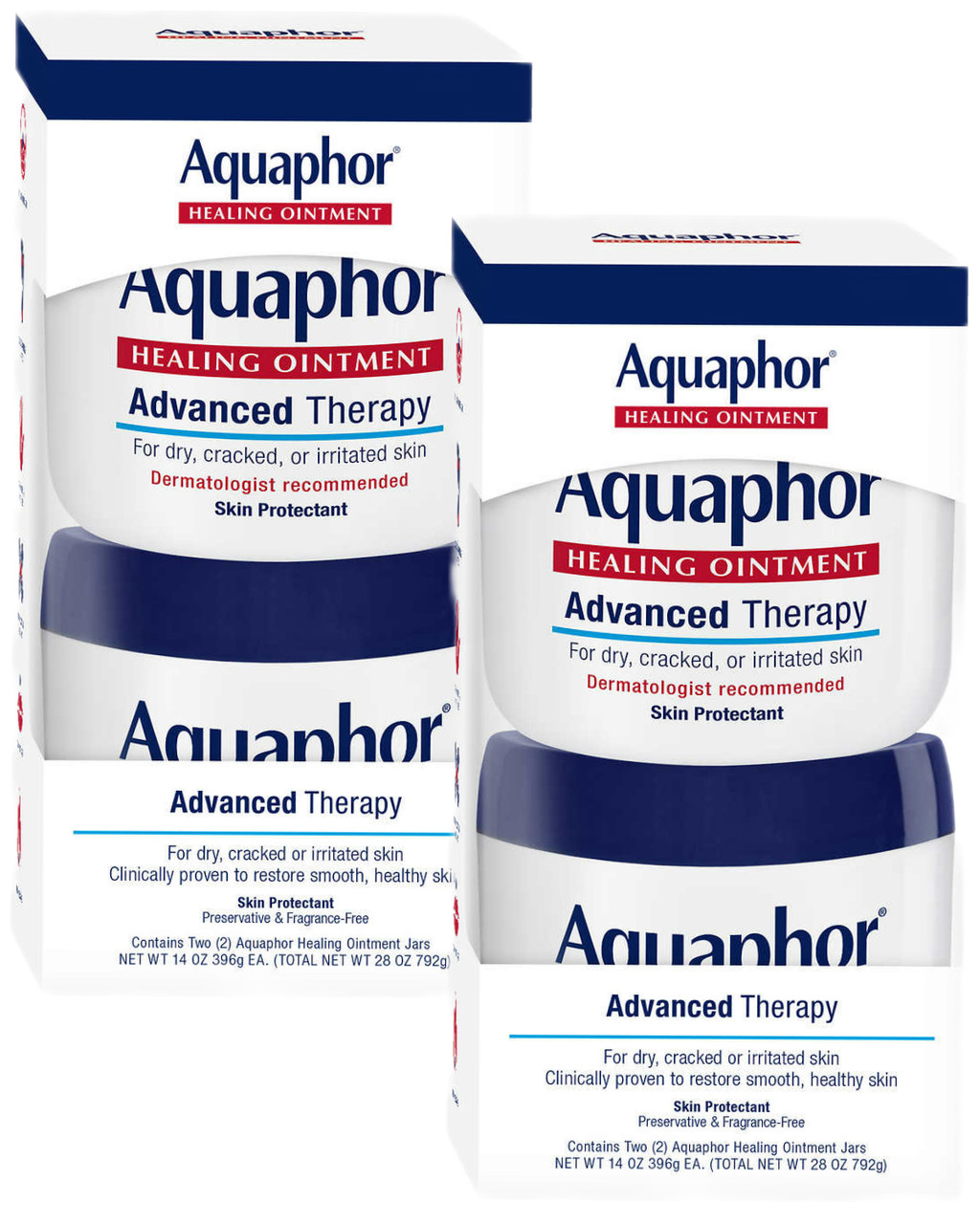 Aquaphor Advanced Therapy Healing Ointment 14 oz, 2 count