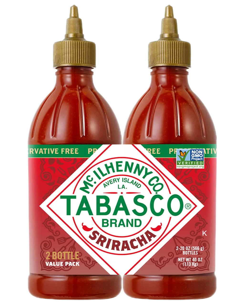 Tabasco Sriracha Sauce, 20 oz (2 Count) - Whole And Natural