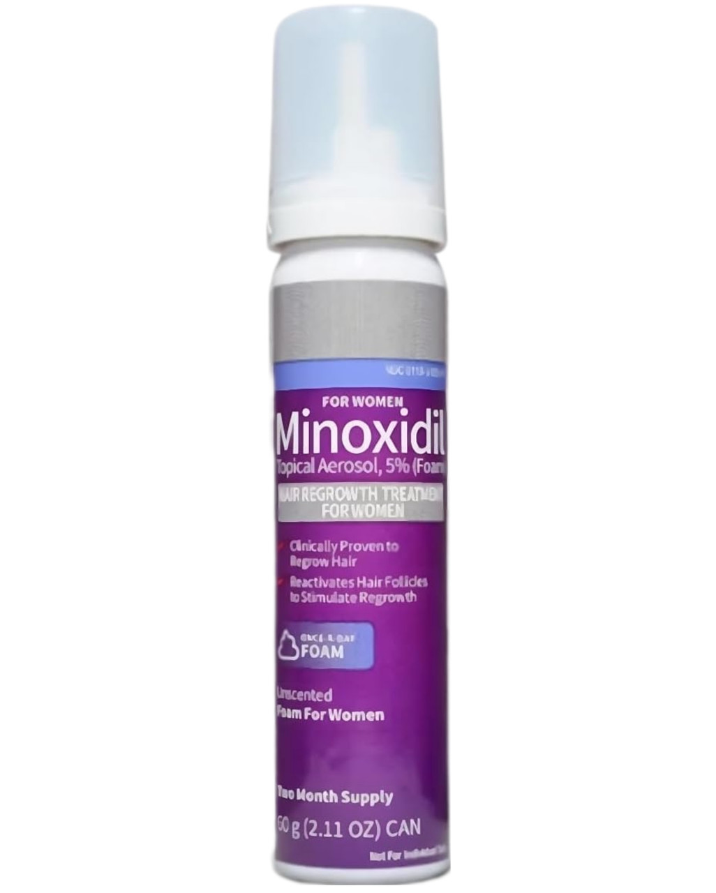 Kirkland Minoxidil for Women 5 Foam Hair Regrowth Treatment 1 Bottle Whole And Natural
