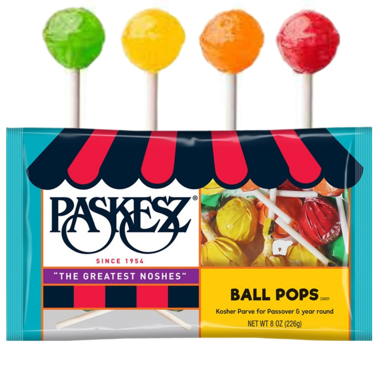 Paskesz Passover Lollipops Candy, Assorted Flavors, 8 oz - Whole And ...