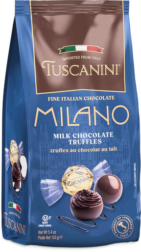 Tuscanini Milano Milk Chocolate Truffles, 5.4oz, Italian Gourmet Candy ...