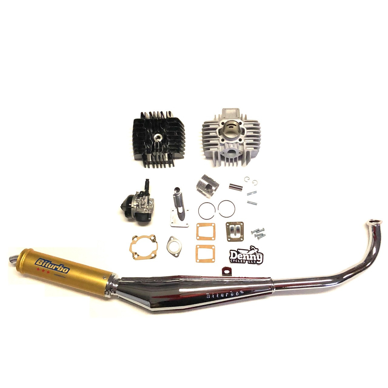 Tomos A3 44mm Top End Speed Kit w/ Exhaust - DENNY CYCLES LLC