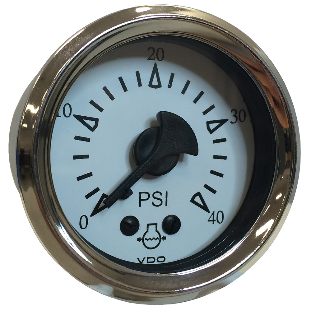 VDO Cockpit Marine 52MM (2-1/16") Mechanical Water Pressure Gauge ...