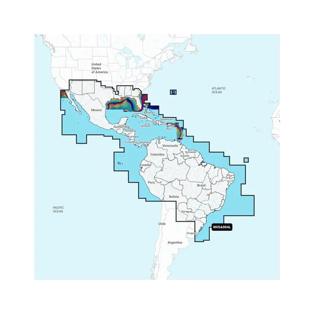 Garmin Navionics Vision+ NVSA004L -Mexico, the Caribbean to Brazil ...