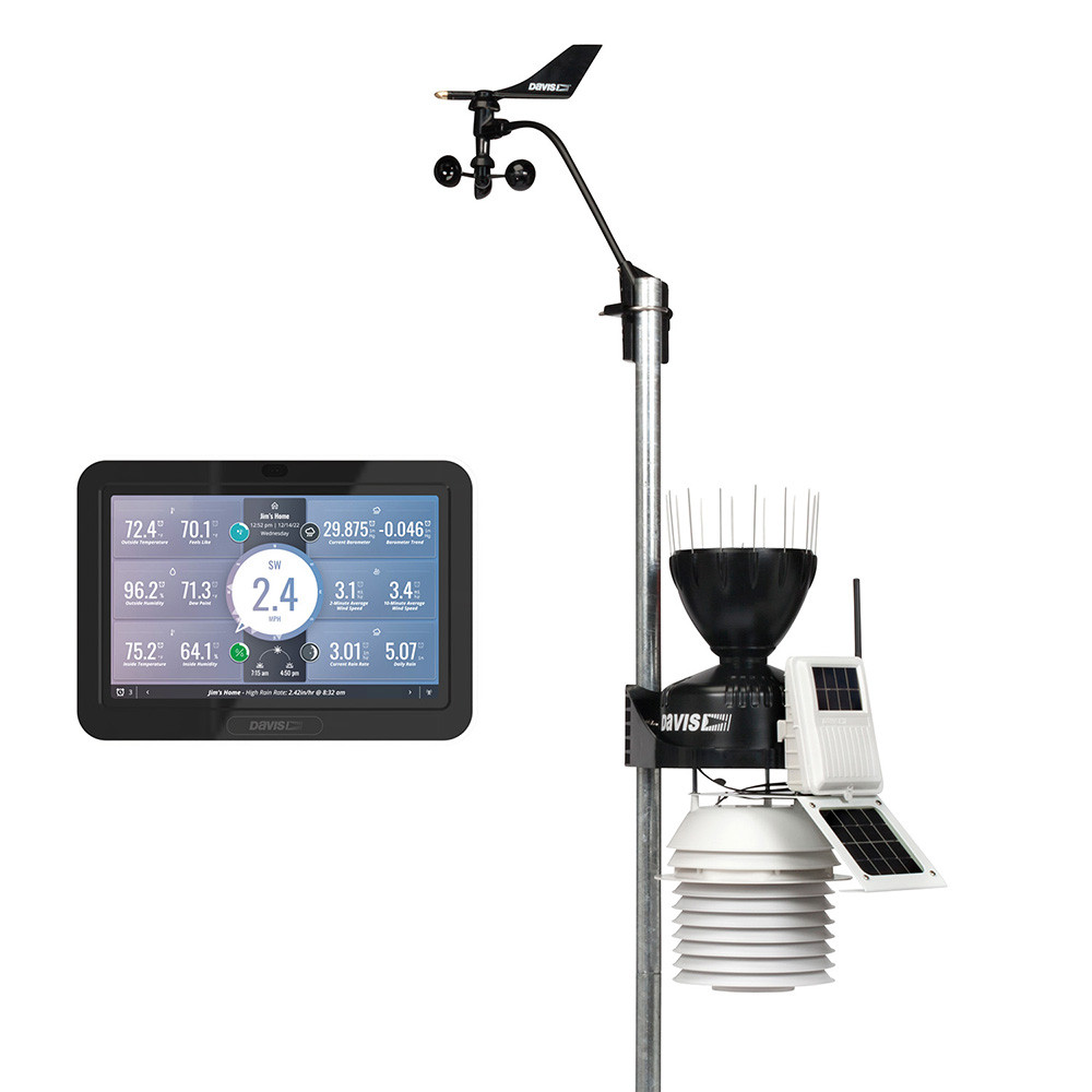 Davis Vantage Pro2 Wireless Weather Station w/WeatherLink Console 24hr ...