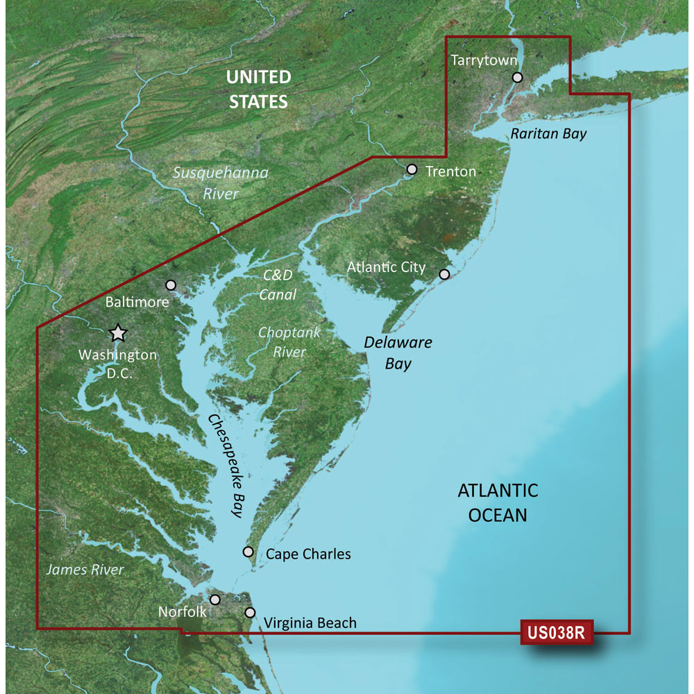 Garmin BlueChart g3 Vision HD - VUS038R - New York - Chesapeake ...