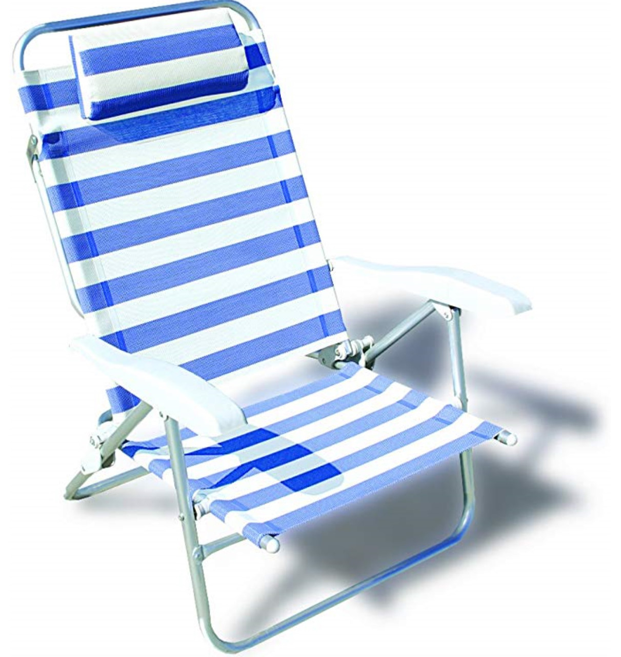 Beach Chair - stripe - 8 position - deck&galley.com.au