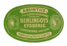 Antique Absinthe Bottle Label