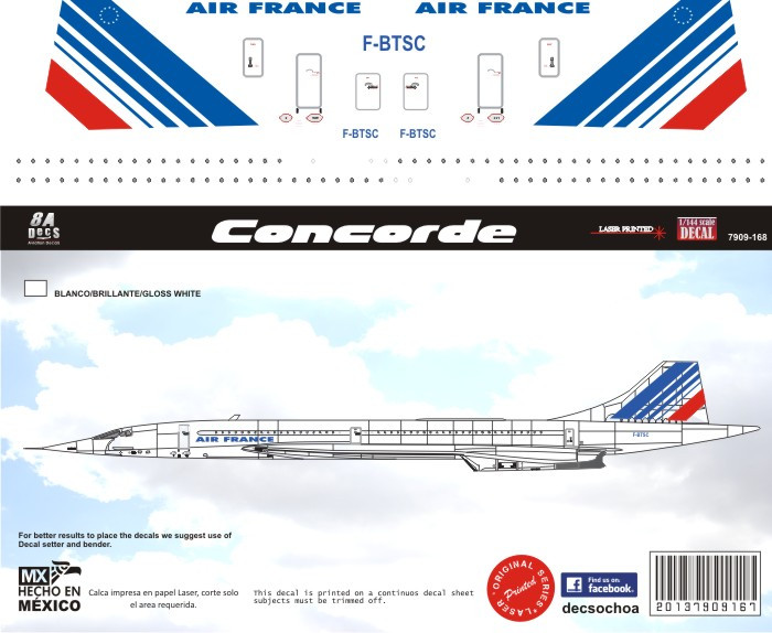 Decal Air France Concorde - JoyDecals.com
