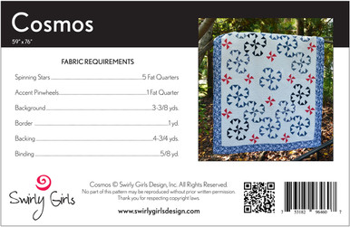 SGD031pdf Cosmos Quilt Pattern - PDF Printable - Fat Quarter Gypsy Shop