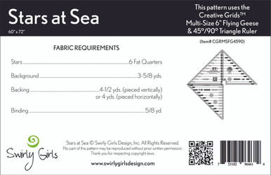 Stars at Sea Quilt Pattern by Swirly Girls Design