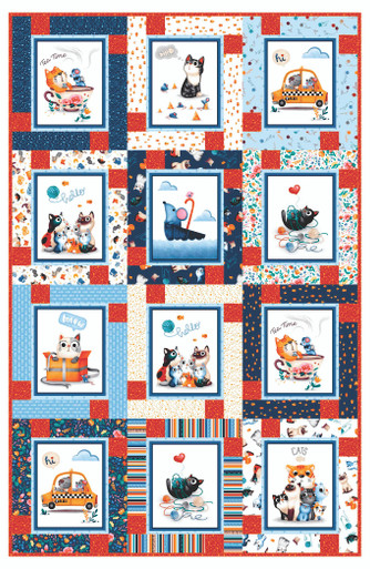 Block Talk Quilt Pattern by Swirly Girls Design