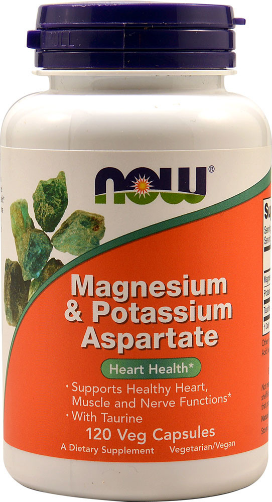 Buy Now Foods Magnesium Potassium Aspartate 120 Caps online, UK delivery