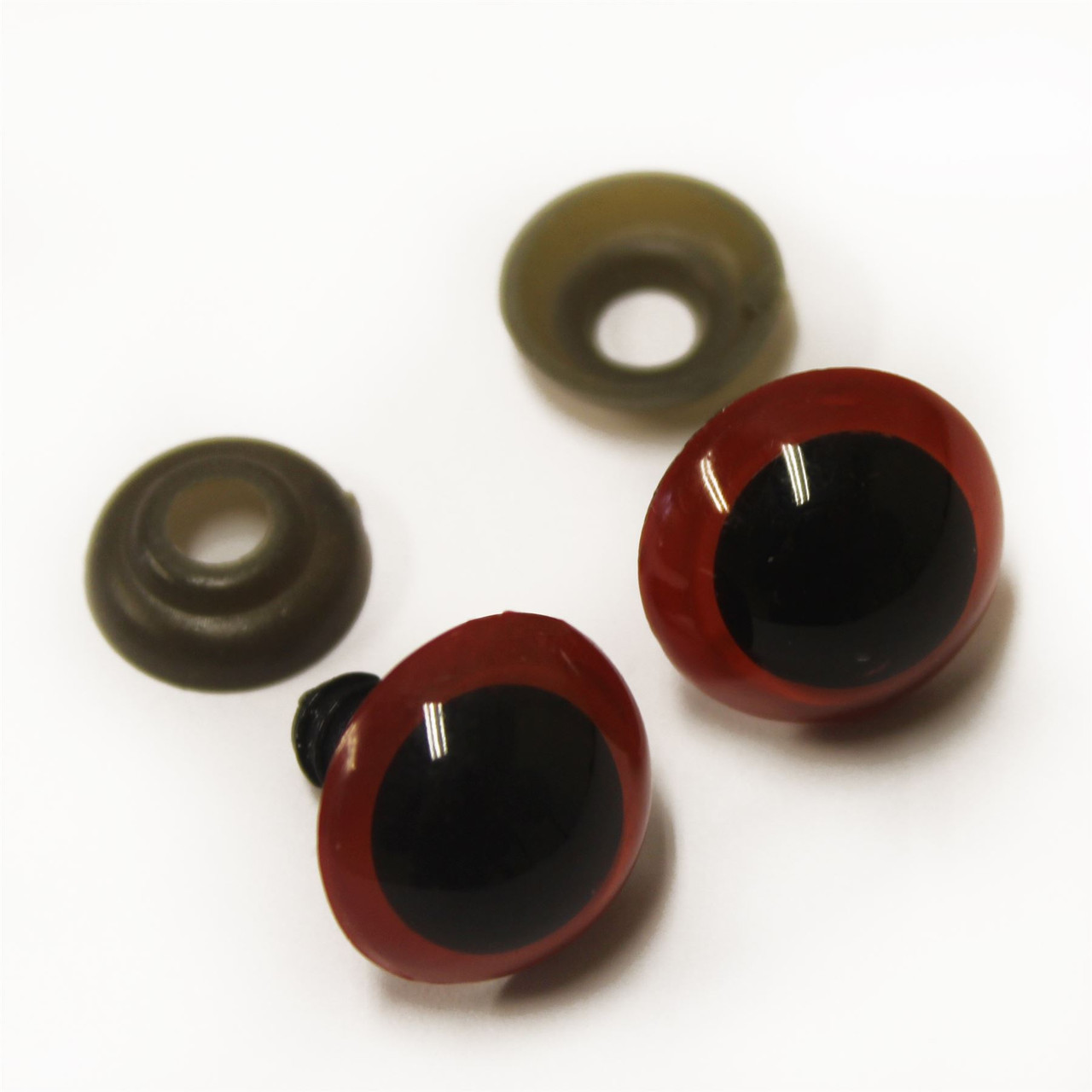 Teddy Bear Eyes Red Pack Of 10 Crafty Critters