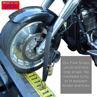 Motorcycle Fork Straps - SecureMyCargo.com