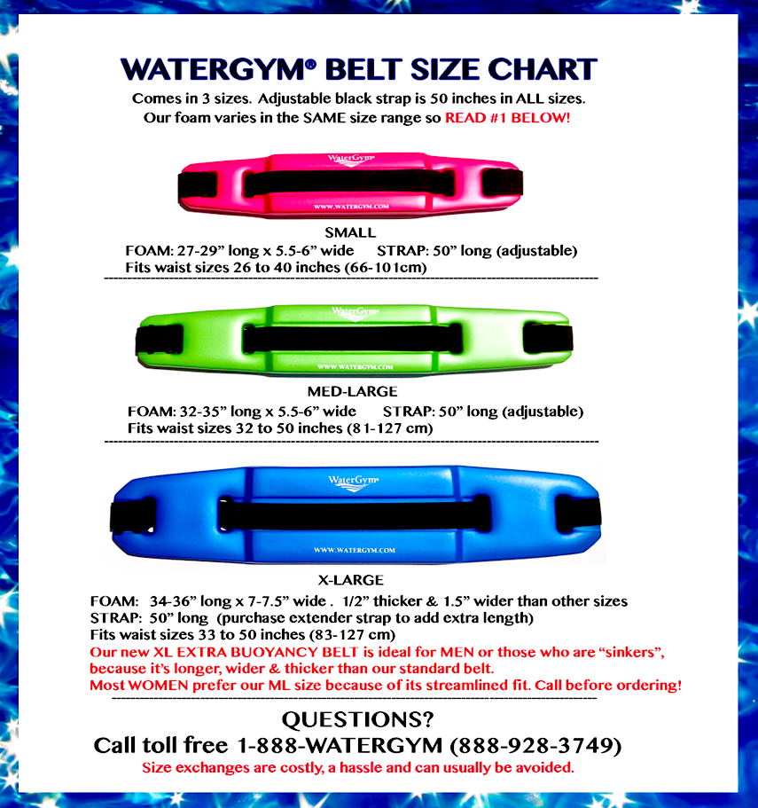 WaterGym® Water Aerobics Flotation Belt | FREE SHIPPING!