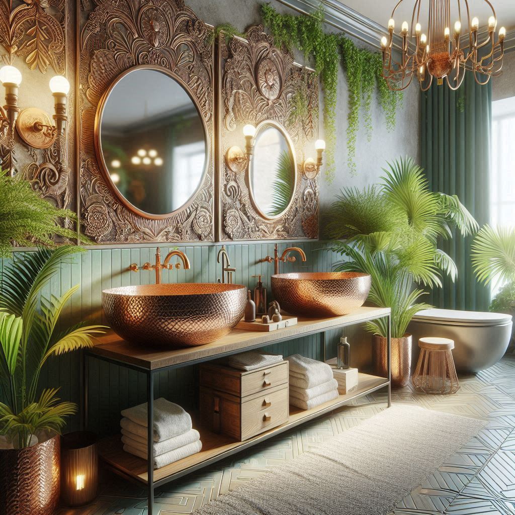 Copper Bathroom Sinks