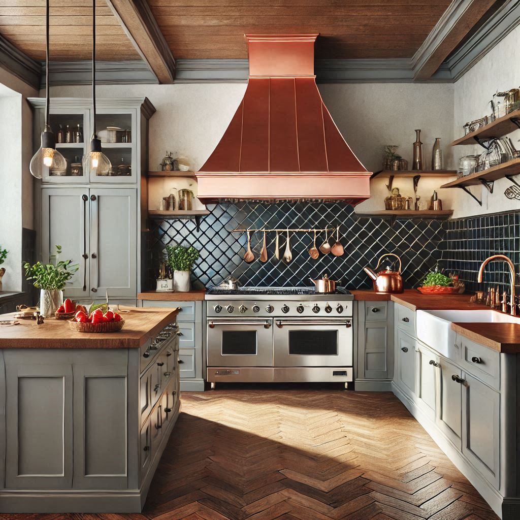 Rustic Range Hoods for Island & Wall Mount – Copper, Zinc, Brass, Iron ...