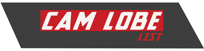 Cam Motion - Cam Lobe Master Catalog List