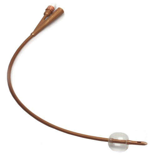 Dover 2-Way Silver-Coated Silicone Foley Catheter 18 Fr 5 cc 68605189IC ...