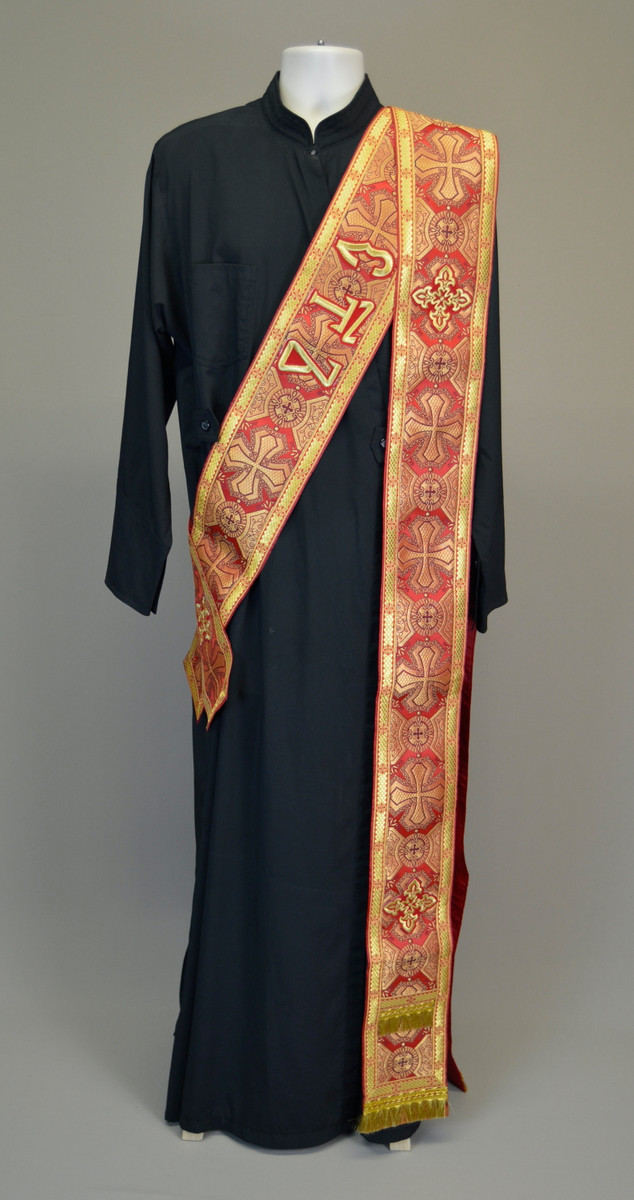 Red Double Orarion #1 - St. Johns Monastery