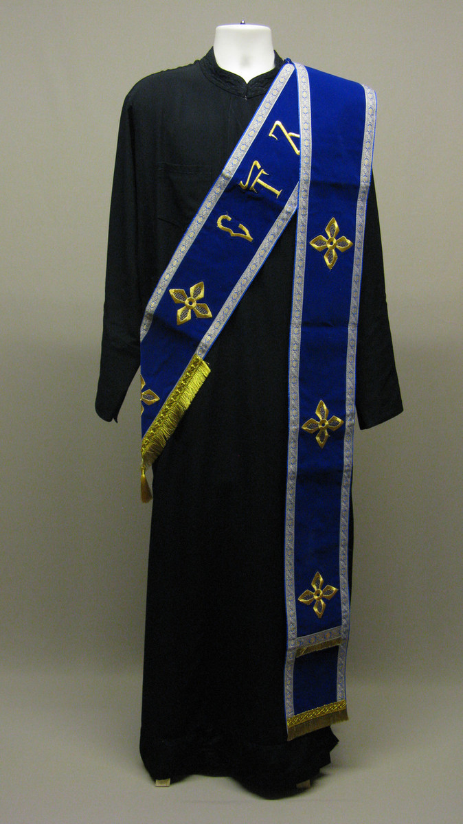 Blue Double Orarion #4 - St. Johns Monastery