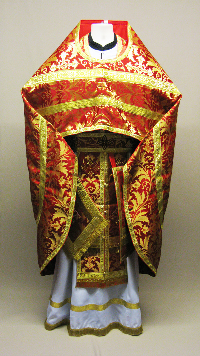 Russian Priest's Vestments: Red #10 - 54/150cm - St. Johns Monastery