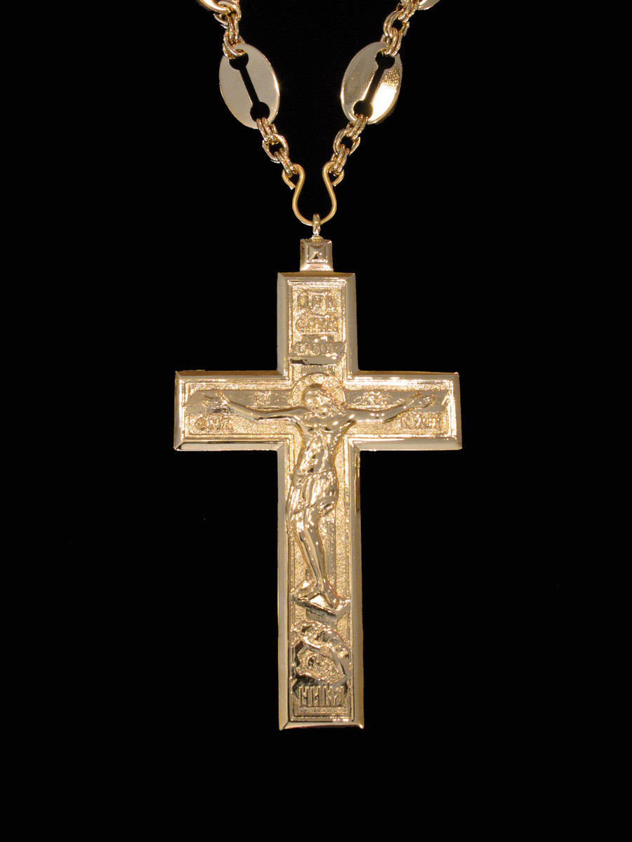 Gold Pectoral Cross #12 - St. Johns Monastery