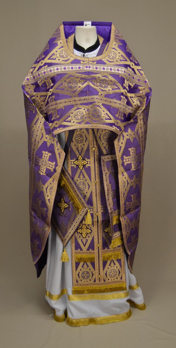 Russian Priest's Vestments: Purple #15 - 52/155 - St. Johns Monastery