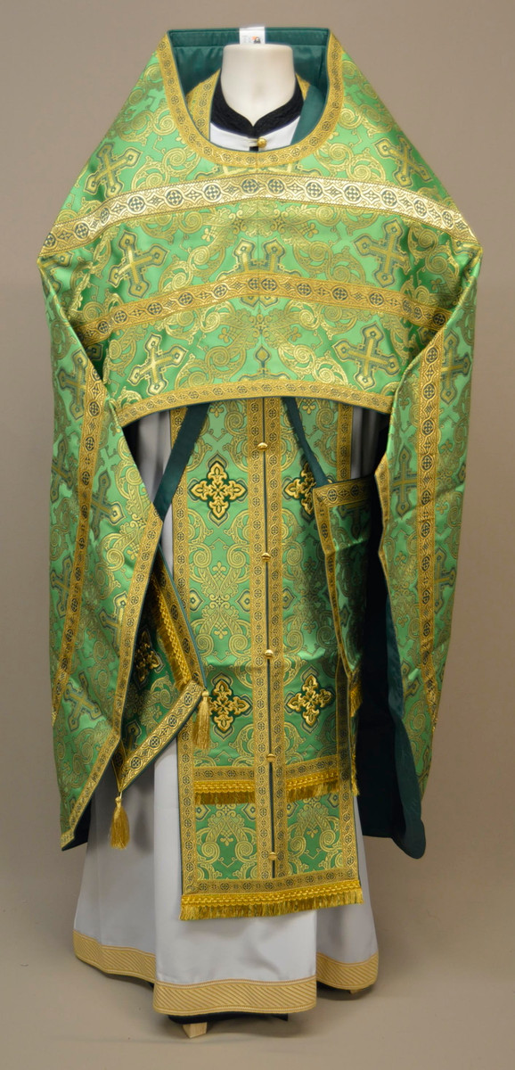 Russian Priest's Vestments: Green #1 - 52/150 - St. Johns Monastery