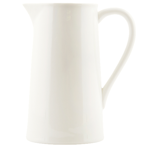 Ceramic Pitcher - White - Large - Esthetic Living