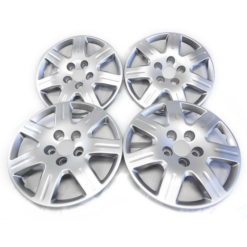 Set of Four 16 Silver ABS Wheel Covers for 2006 2011 Honda Civic Bolt on