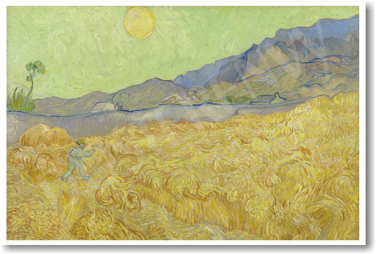 Vincent van Gogh - Wheat Field with Reaper, September 1889 - New Fine ...