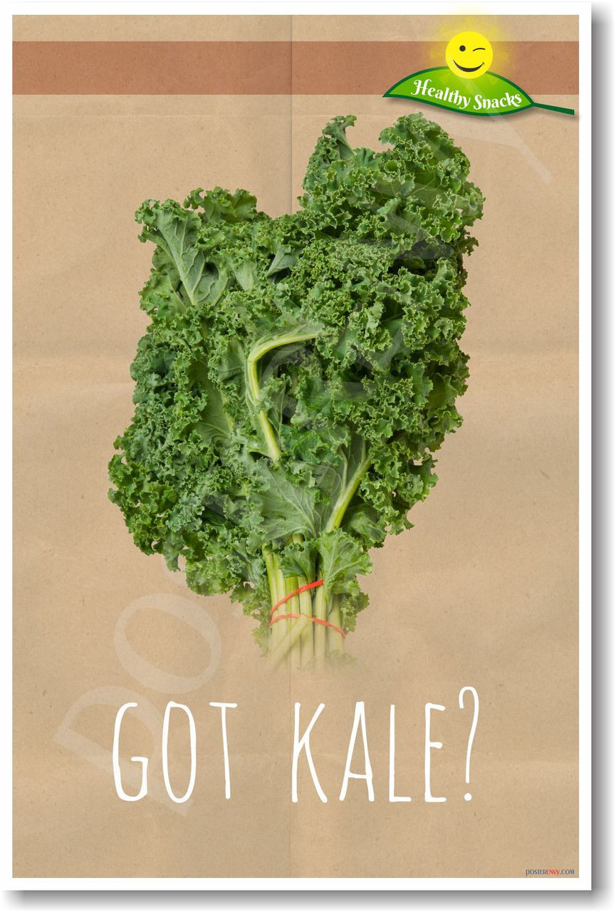 GOT KALE? - NEW Healthy Snacks and Nutrition Poster (he050)