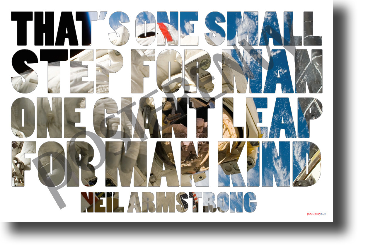 That's One Small Step For Man - Neil Armstrong (space walk) - NEW ...