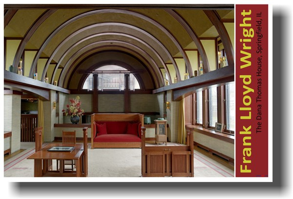 Frank Lloyd Wright - Dana Thomas House Springfield Illinois ...