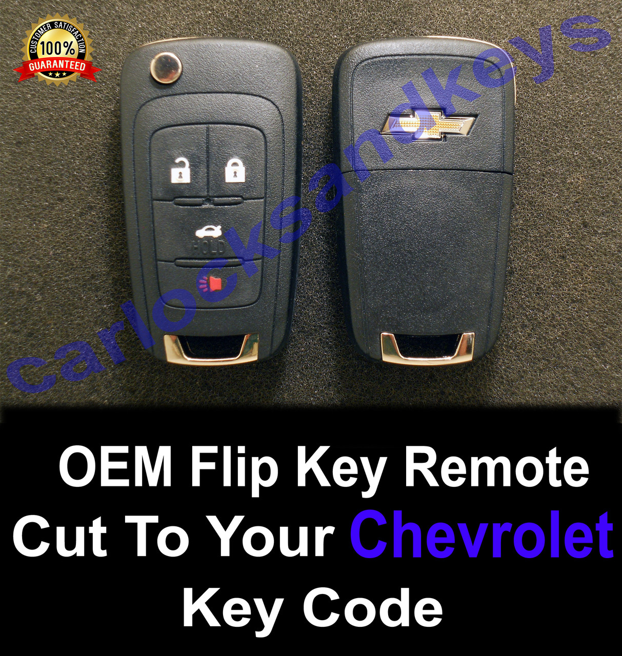 One New OEM 4 Button Remote Flip Key For A 2011-2015 Chevrolet Cruze ...