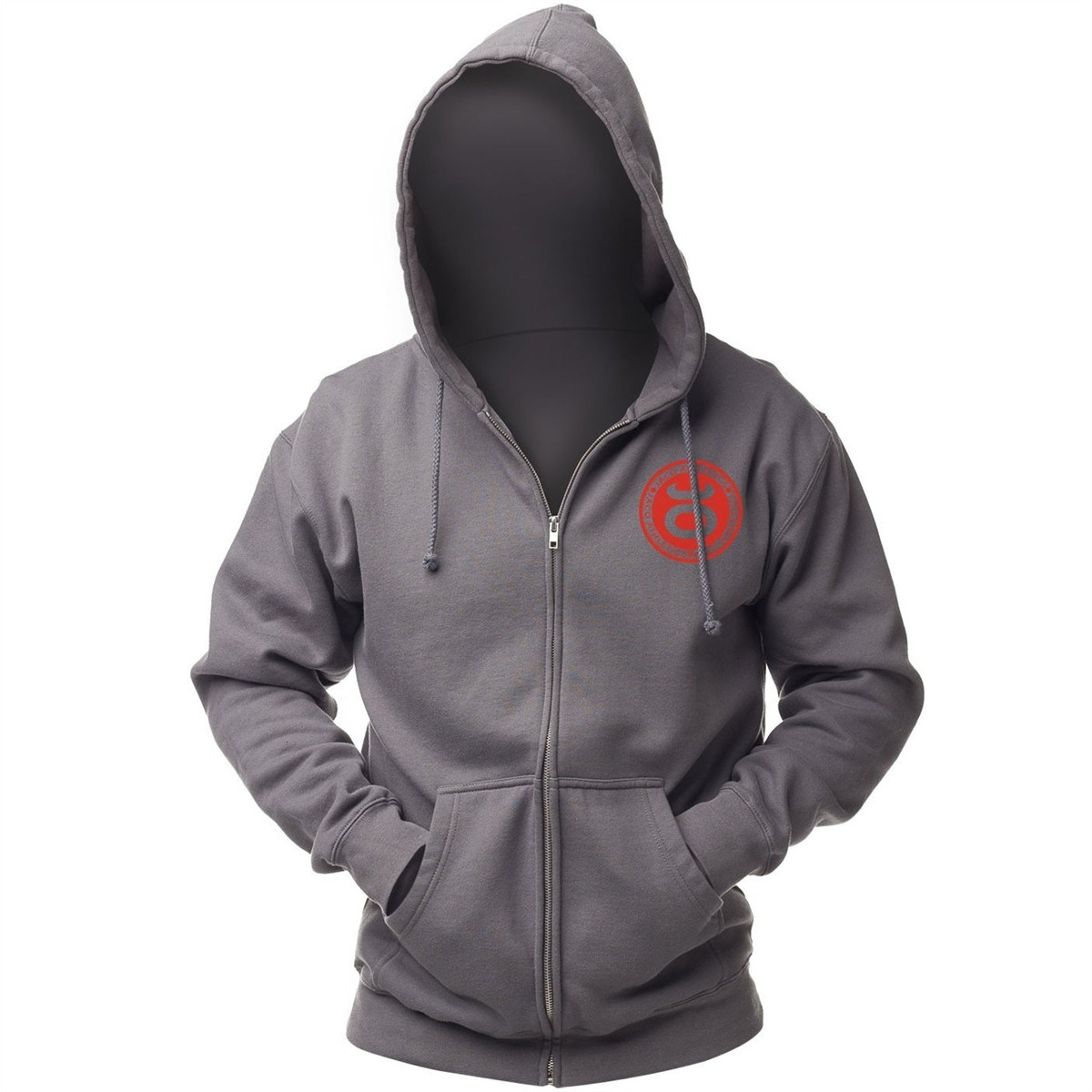 JACO Athletics Team Hoodie (Charcoal/Red)