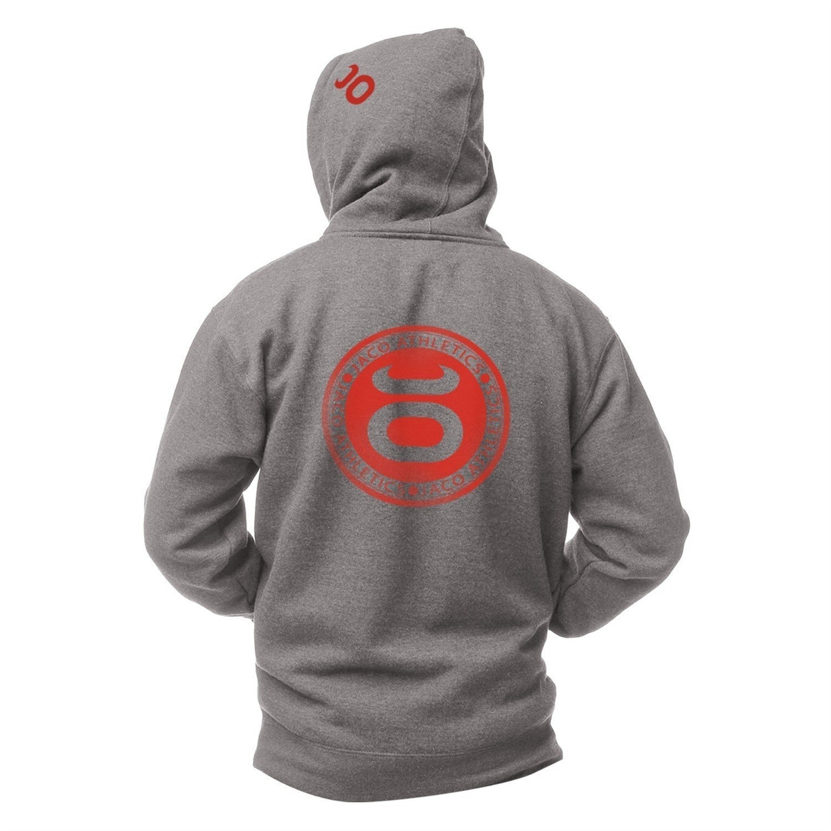 JACO Athletics Team Hoodie (Charcoal/Red)