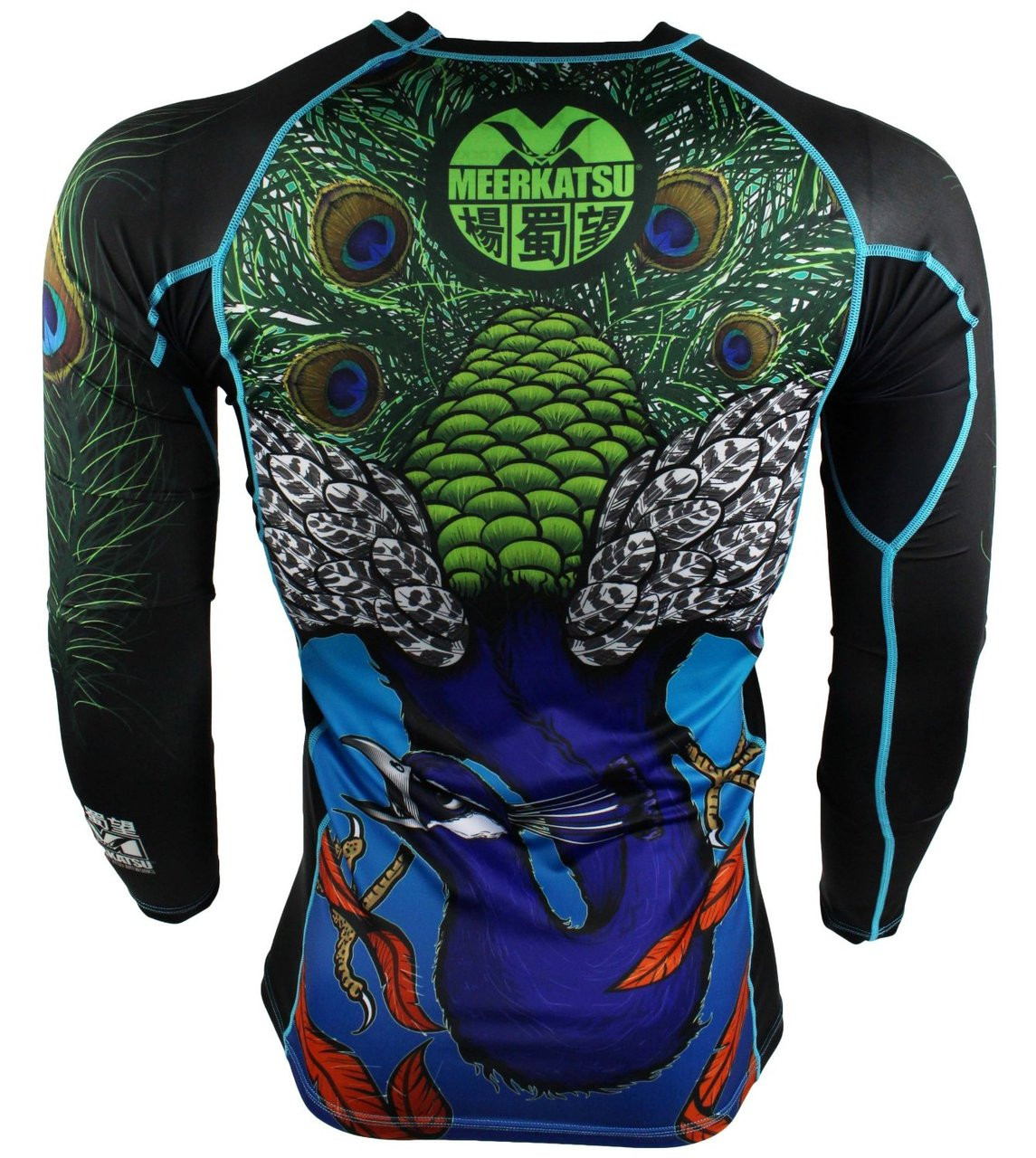 Meerkatsu Flying Peacock Rashguard | Fly in style - The Jiu Jitsu Shop