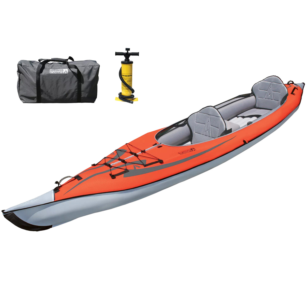 Advanced Elements Advanced Frame Convertible Kayak Red top, Grey keel ...