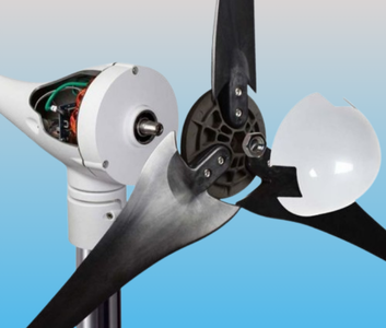 AIR-X 48V and Digital Control Panel Combo Kit - Includes AIR-X Marine Wind Turbine 48v and ...