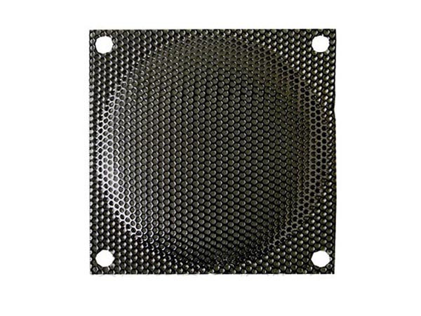 120mm Steel Mesh Fan Filter (Guard), Black, Small Hole - AeroCooler