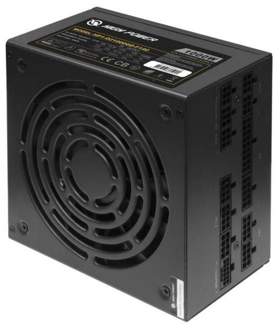 High Power HP1-O21000GD-F14C ATX3.0 12VHPWR Semi-Fanless 1000W 80Plus ...